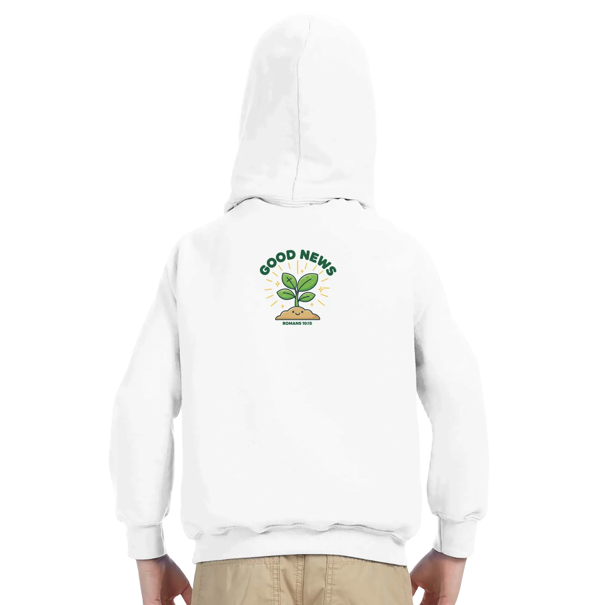 Kids Christian Hoodie - Good News Sprout – Jazzy Faith Designs