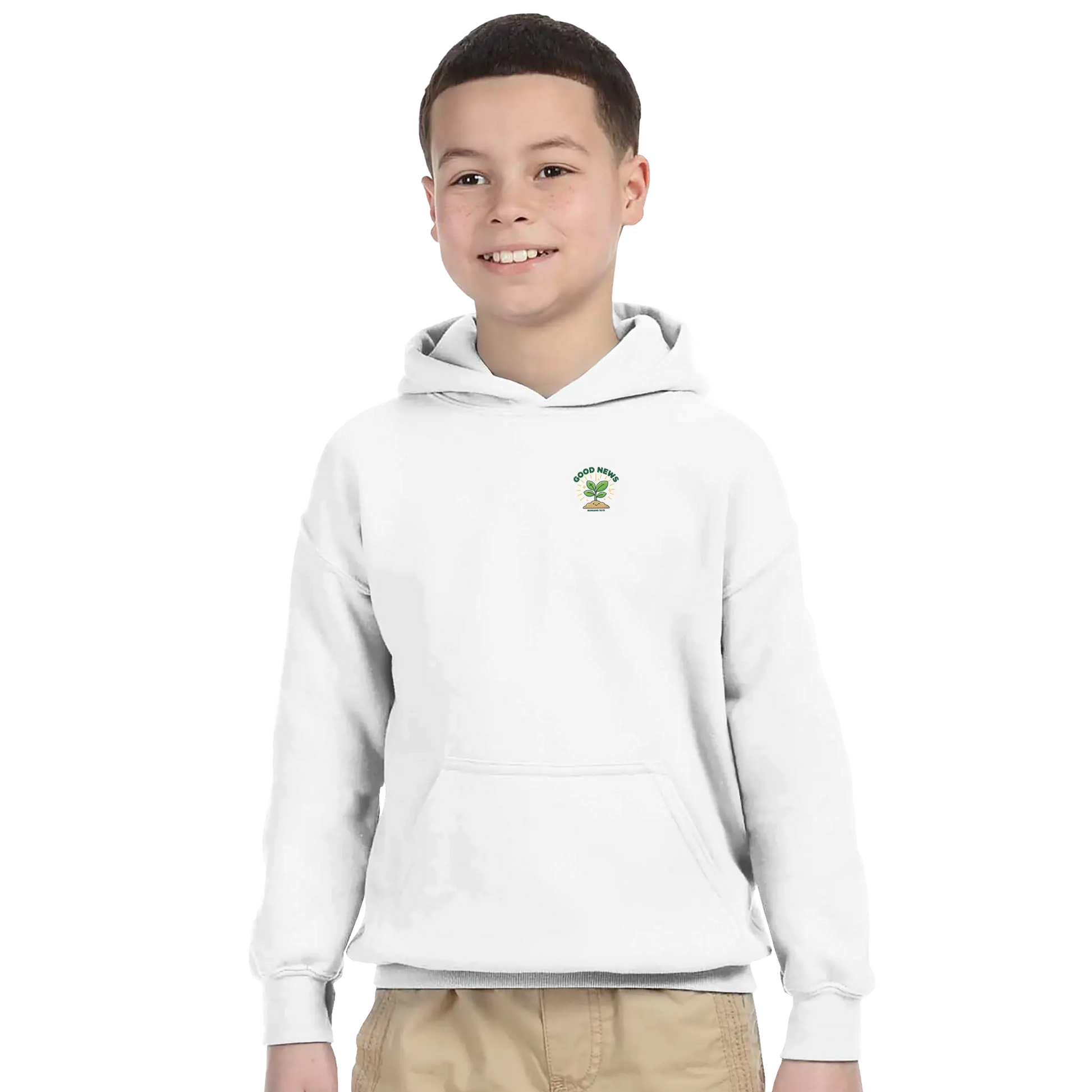 Kids Christian Hoodie - Good News Sprout – Jazzy Faith Designs